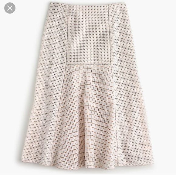 J. Crew | Skirts | Jcrew Eyelet Pinwheel Skater Skirt | Poshmark